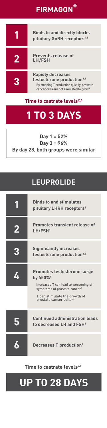 How Testosterone Suppression Works | Firmagon® (degarelix) vs LHRH Agonist